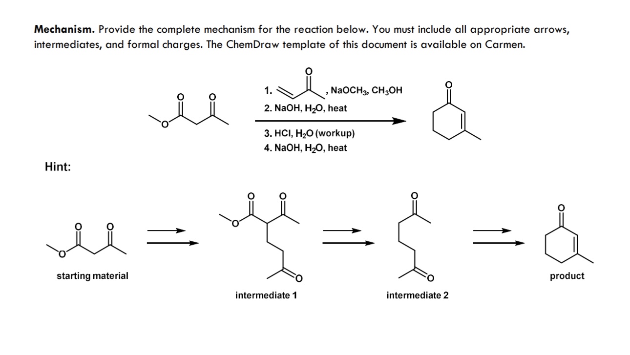 Solved Mechanism. Provide the complete mechanism for the | Chegg.com