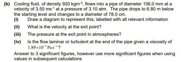 Solved (a) An object is submersed in a fluid with density of | Chegg.com