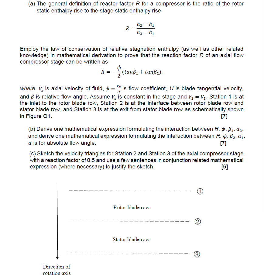 Solved (a) The general definition of reactor factor R for a | Chegg.com