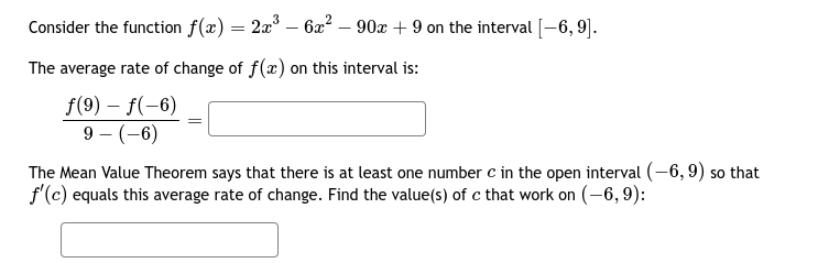 Solved Consider the function f(x)=4x+9 on the interval | Chegg.com