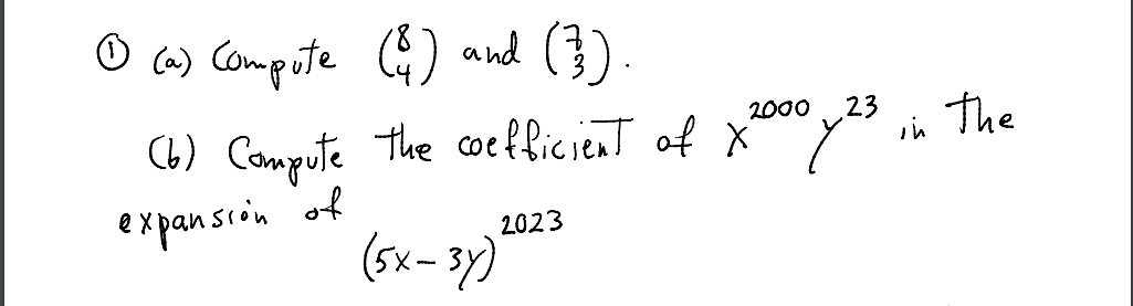 Solved (1) (a) Compute (84) and (73). (b) Compute the | Chegg.com