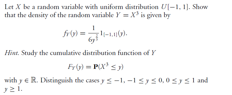 Solved Let X be a random variable with uniform distribution | Chegg.com