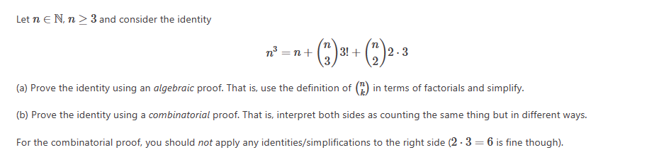 Solved Let ninN,n≥3 ﻿and consider the | Chegg.com
