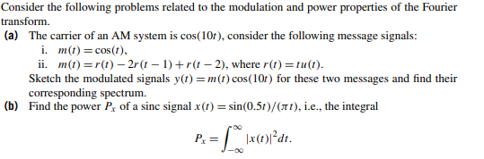 Solved Consider the following problems related to the | Chegg.com