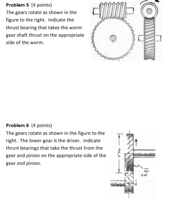 Solved Problem 5 (4 points) The gears rotate as shown in the | Chegg.com