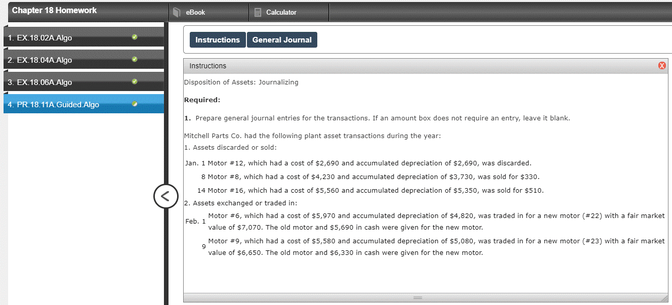 Solved Chapter 18 Homework eBook Calculator 1. | Chegg.com Solved Chapter 18 Homework eBook Calculator 1. | Chegg.com