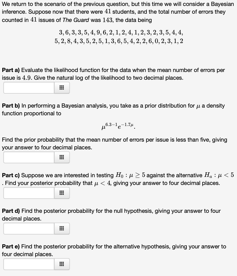 We return to the scenario of the previous question, | Chegg.com