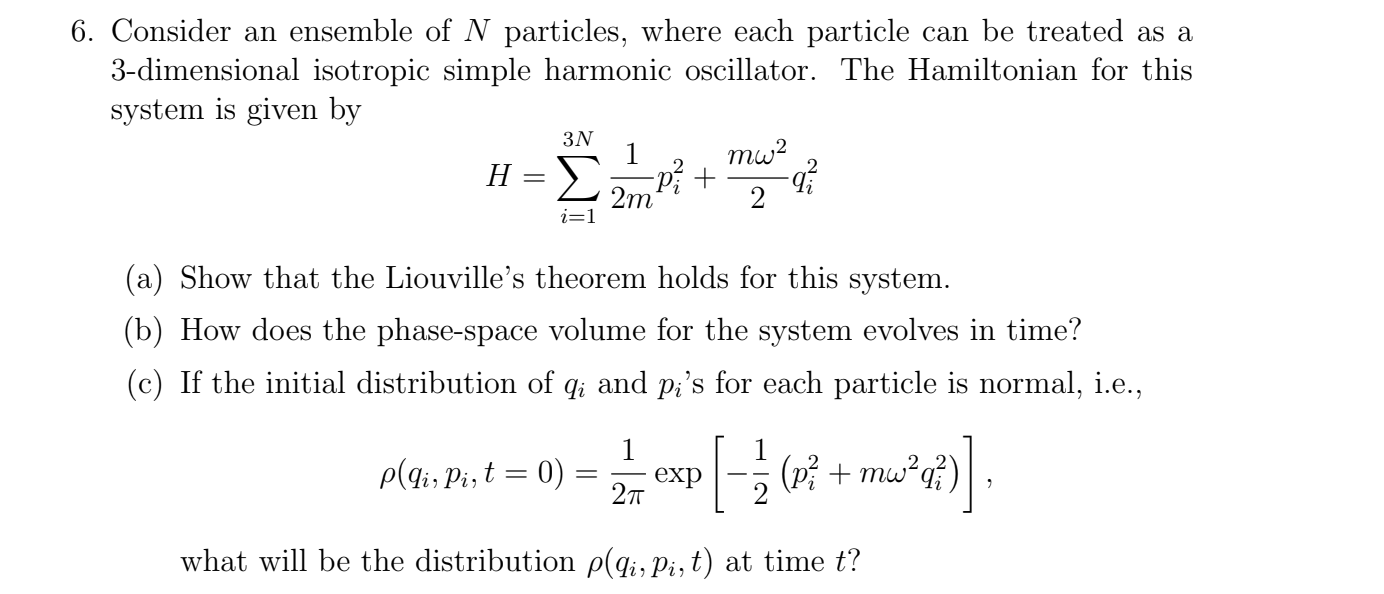 Solved Consider an ensemble of N ﻿particles, where each | Chegg.com