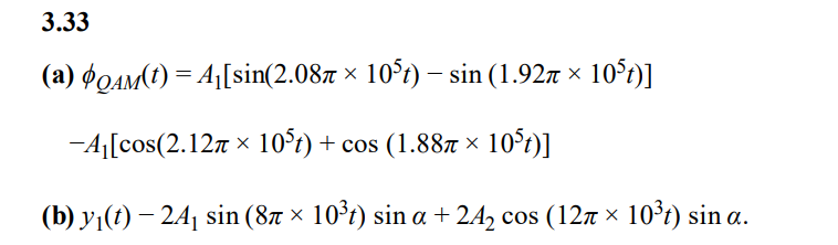Solved Section 3.4 Quadrature amplitude modulation 3.33 The | Chegg.com