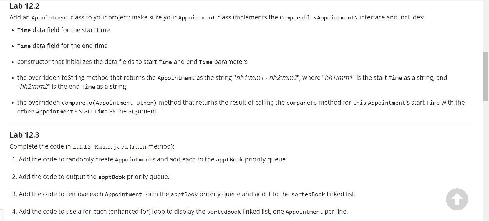 Solved CPS 151 Lab Project 12: Java Collections Framework | Chegg.com