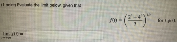 Solved Let f(x) Calculate the following limits. Enter DNE if | Chegg.com
