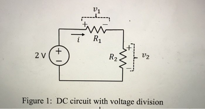 Solved Voltage Divider Exercise: Calculate v v2, and i in | Chegg.com