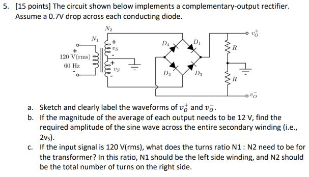 Solved [15 points] The circuit shown below implements a | Chegg.com
