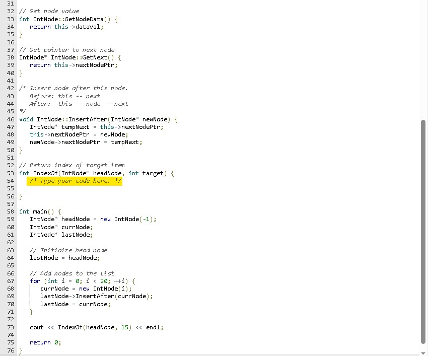 Solved Indexaf(headNode, 22) returns -1. | Chegg.com