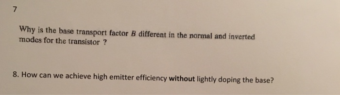 Solved Why is the base transport factor B different in the | Chegg.com