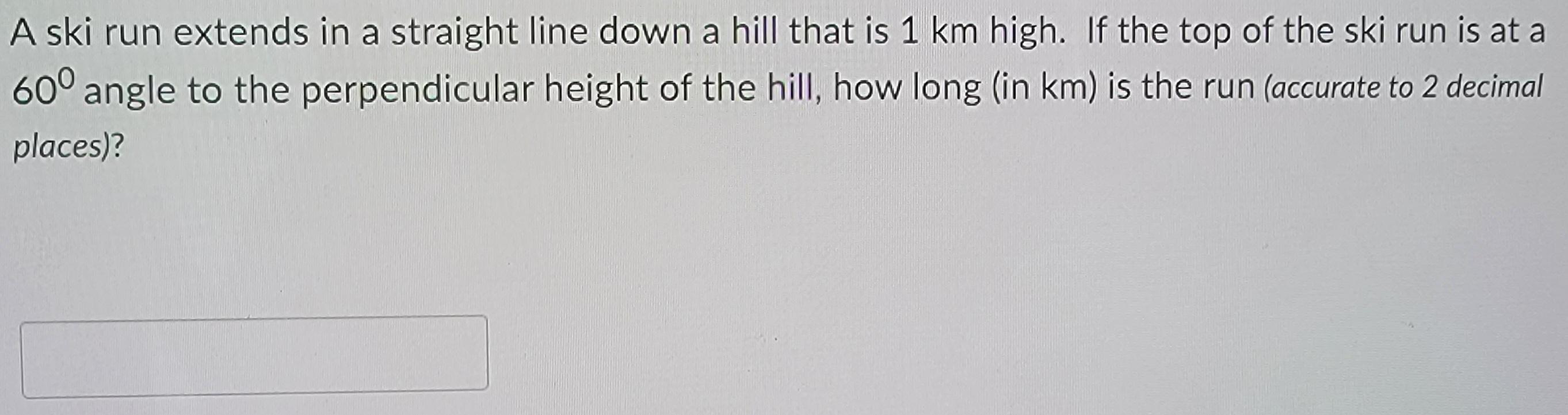 Solved A ski run extends in a straight line down a hill that | Chegg.com