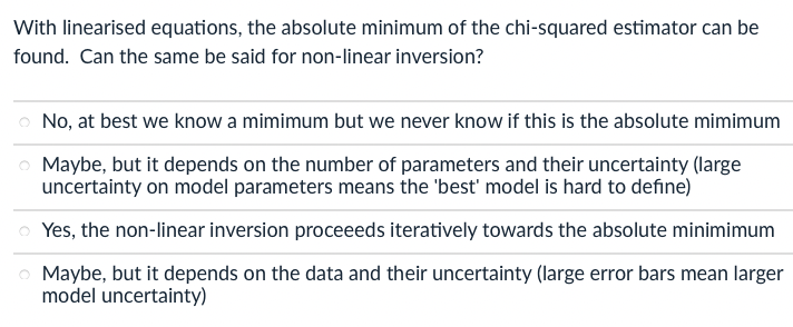 Solved For non-linear problems, what is the key step in | Chegg.com