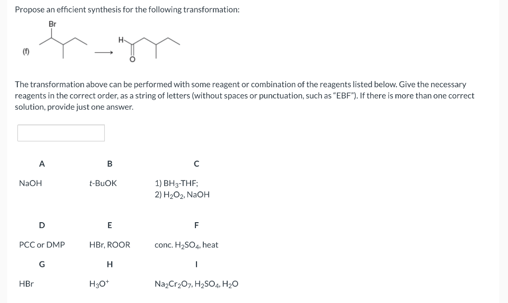 [Solved]: Propose an efficient synthesis for the following