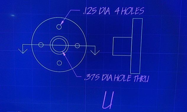 Solved AutoCad. Finish right side view and create section | Chegg.com