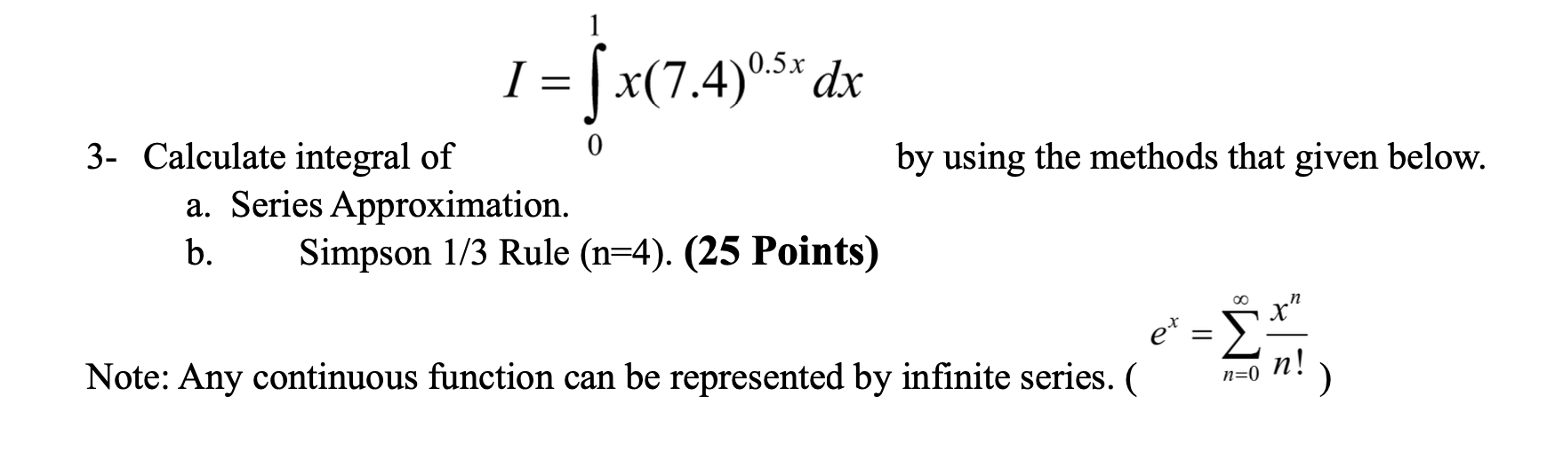 Solved please solve in ﻿accordance with the numerical | Chegg.com