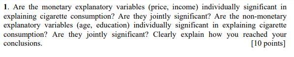 Solved Consider The Following Stata Output Based On The Data 