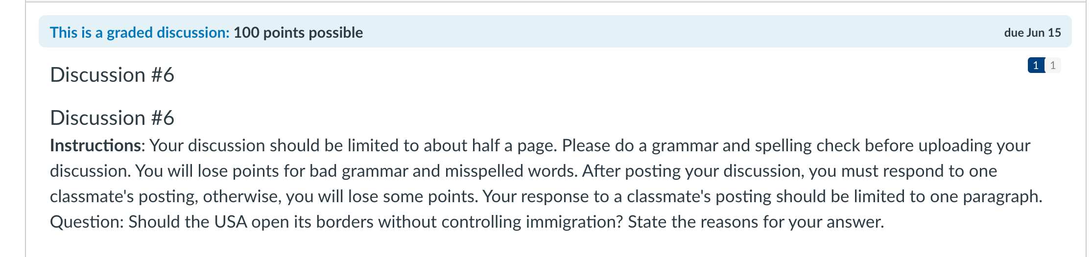 Solved This is a graded discussion: 100 points possible due | Chegg.com