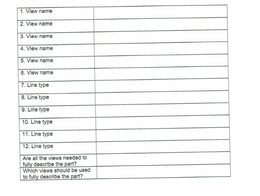 Solved Engineering Drawing problems, Help me find the | Chegg.com