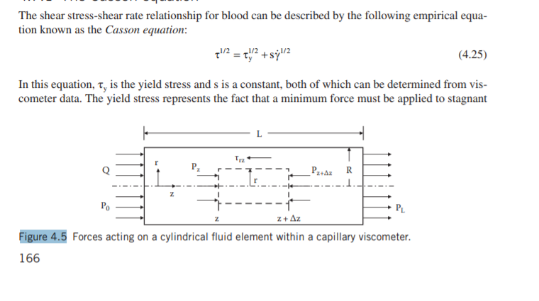 4.7.2 Using the Casson equation For a Casson fluid | Chegg.com