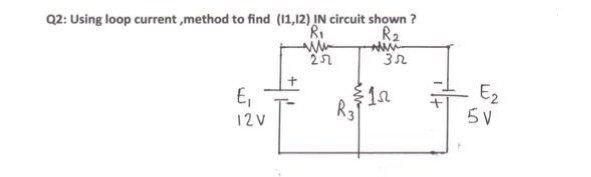 Solved Q2: Using loop current method to find (11,12) IN | Chegg.com
