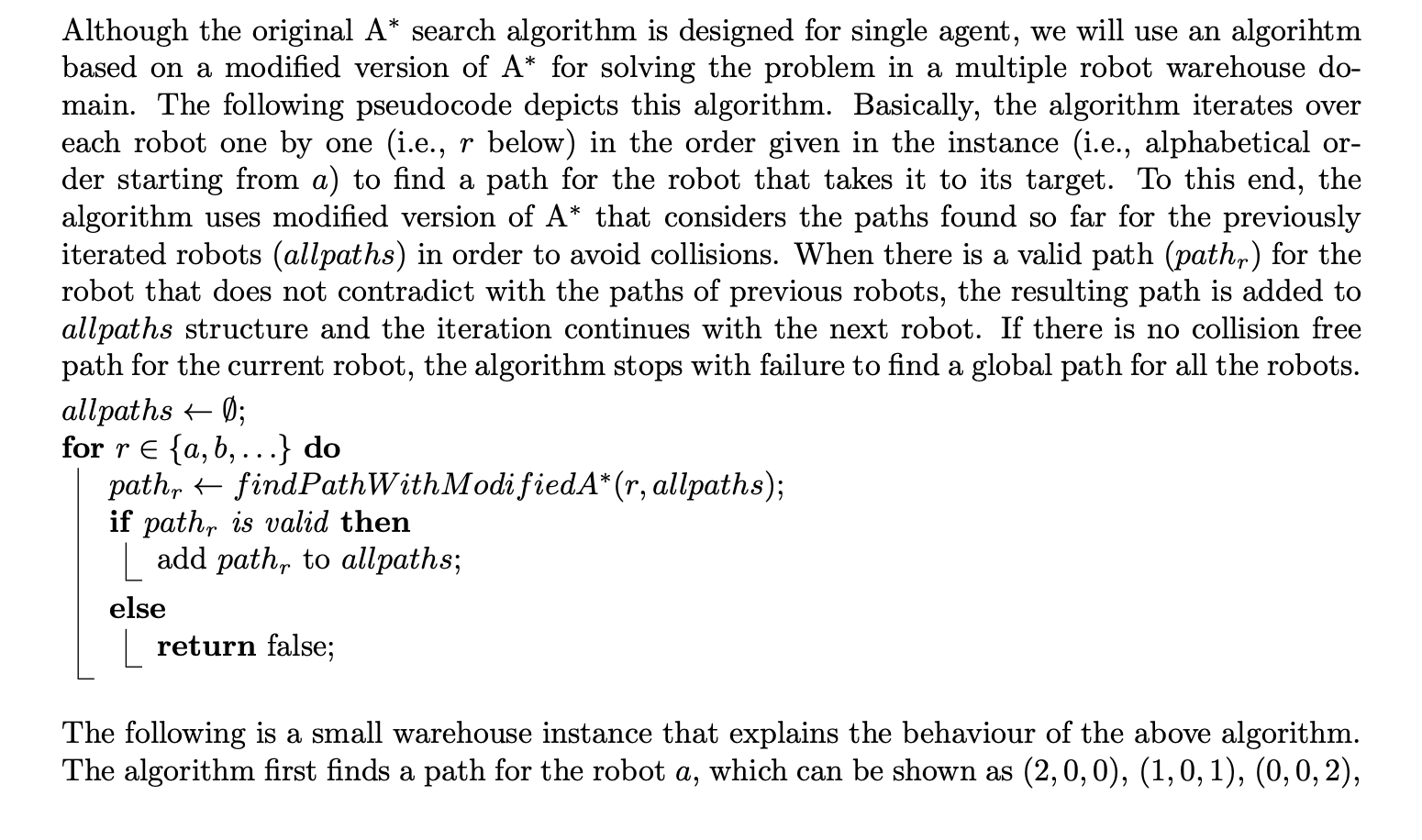 1 Single robot warehouse The warehouse is composed of | Chegg.com