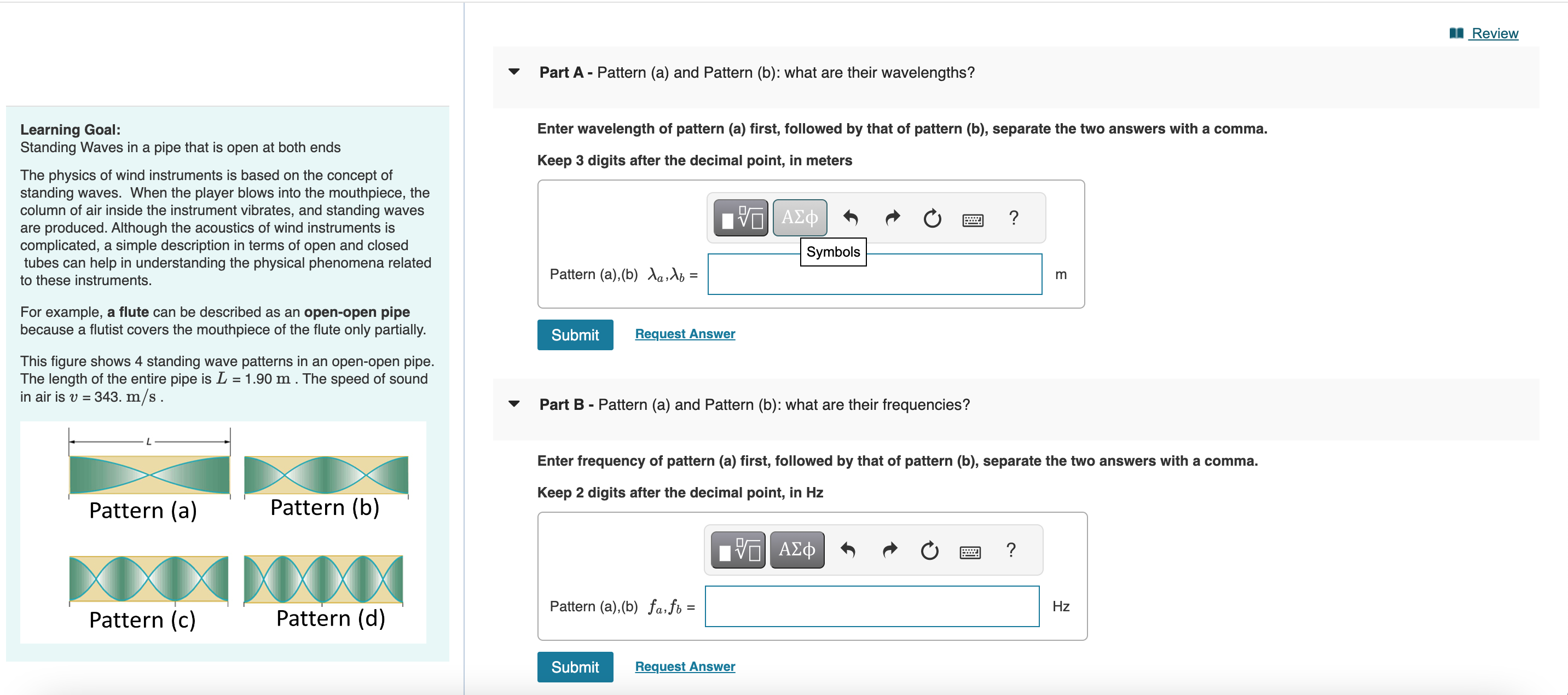 Solved Part A - Pattern (a) and Pattern (b): what are their | Chegg.com