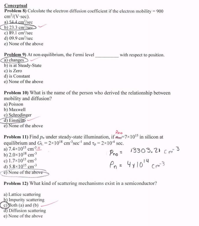 Solved Conceptual Problem 8) Calculate the electron | Chegg.com