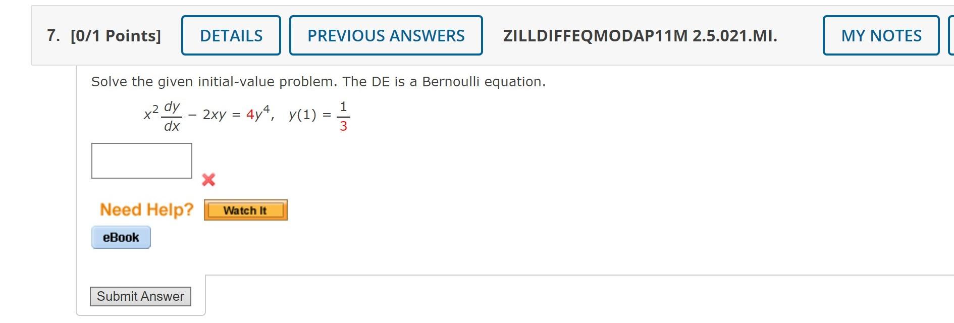 Solved 7. [0/1 Points] DETAILS PREVIOUS ANSWERS | Chegg.com