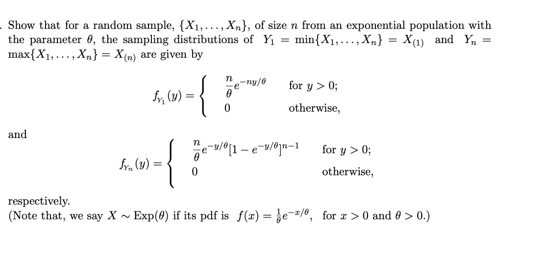 Solved . Show that for a random sample, {X1, ..., Xn), of | Chegg.com