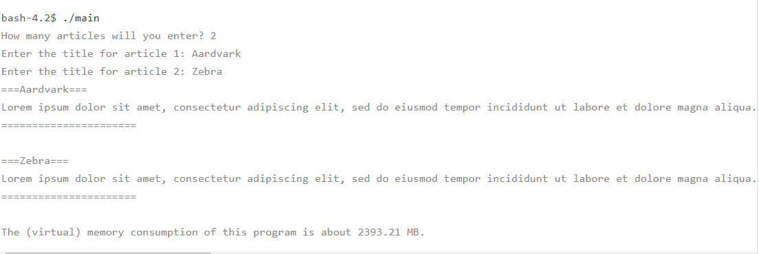 Solved One use of malloc() is to allow your program to | Chegg.com