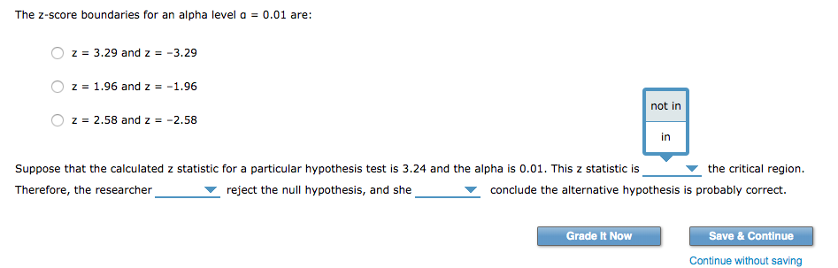 Solved 4. Alpha level and the critical region The alpha | Chegg.com