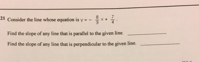 Solved 21 Consider the line whose equation is y8x 9 Find the | Chegg.com