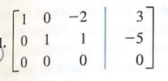 Solved write the solution of the linear system corresponding | Chegg.com