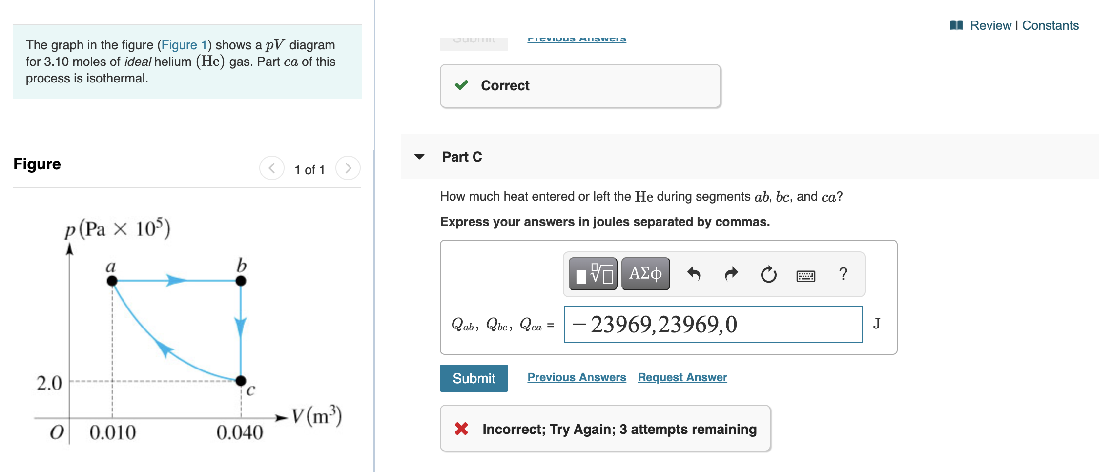 Solved II Review | Constants UUTIILE ricviuus NUSVEIS The | Chegg.com