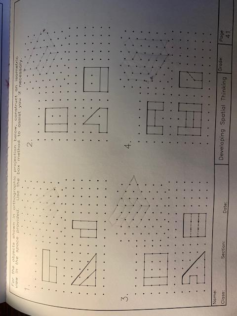 Solved for the object shown orthographic projection below. | Chegg.com