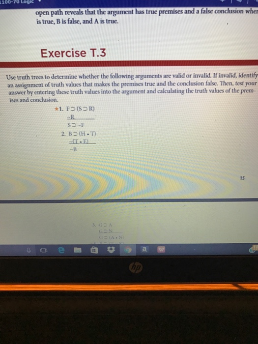 Solved: Open Path Reveals That The Argument Has True Premi... | Chegg.com
