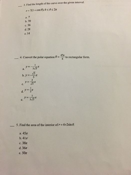 Solved Find The Length Of The Curve Over The Given Interval 