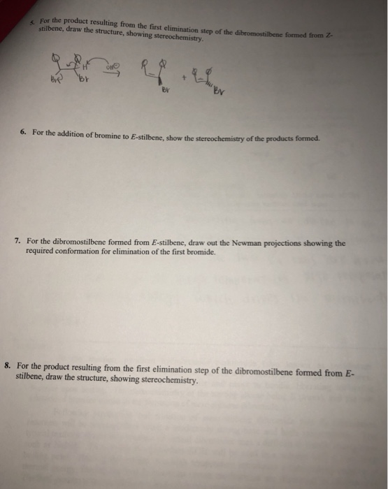 Solved For the product resulting from the first elimination | Chegg.com