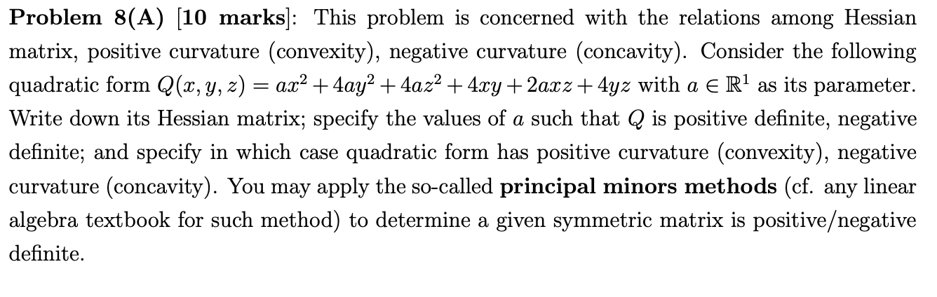 Solved Problem 8(A) (10 marks]: This problem is concerned | Chegg.com