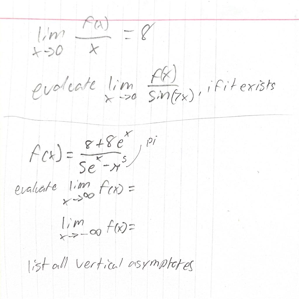 Solved lim tso evoleate lim fx) Sin (2x), if it exists x 50 | Chegg.com