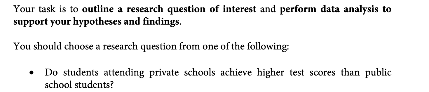 Solved Your Task Is To Outline A Research Question Of 
