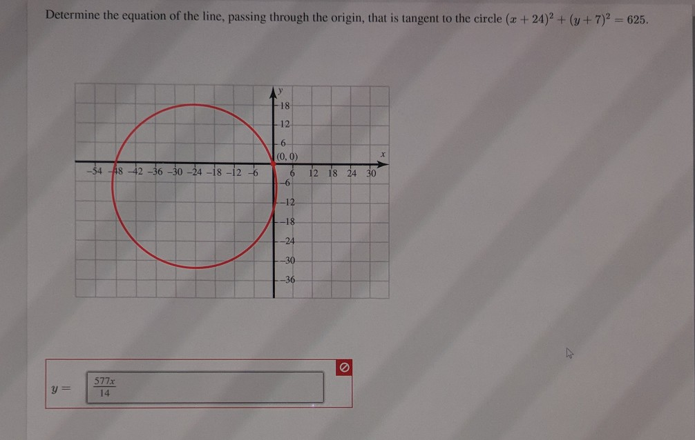 Solved Determine The Equation Of The Line Passing Through