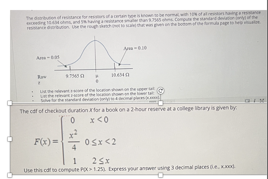 Solved The distribution of resistance for resistors of a | Chegg.com