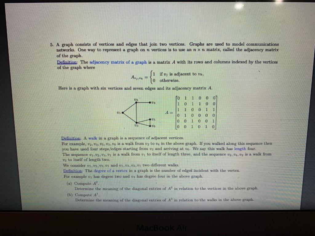 4. Consider the follow map of one-way streets | Chegg.com
