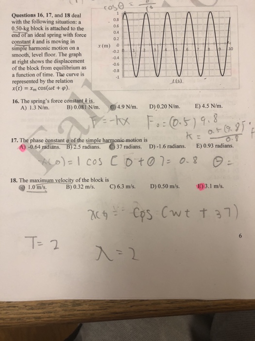 Solved Questions 16, 17, and 18 deal with the following | Chegg.com